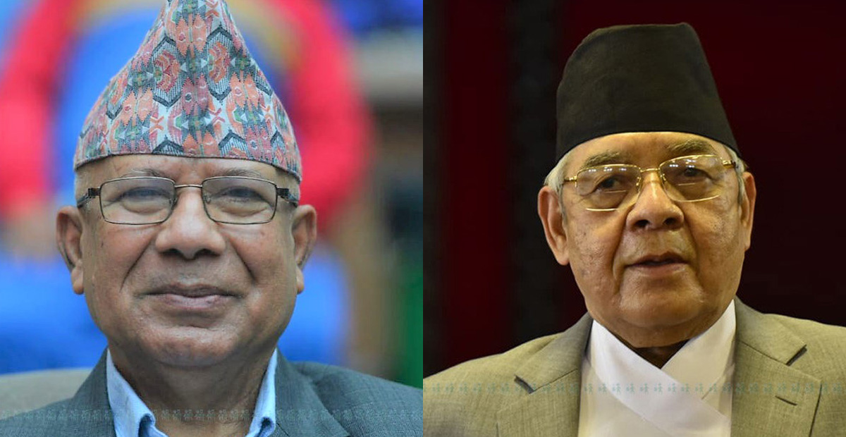 माधव नेपाल र वामदेव गौतमबीच पार्टी एकता गर्ने सहमति पत्रमा हस्ताक्षर ...