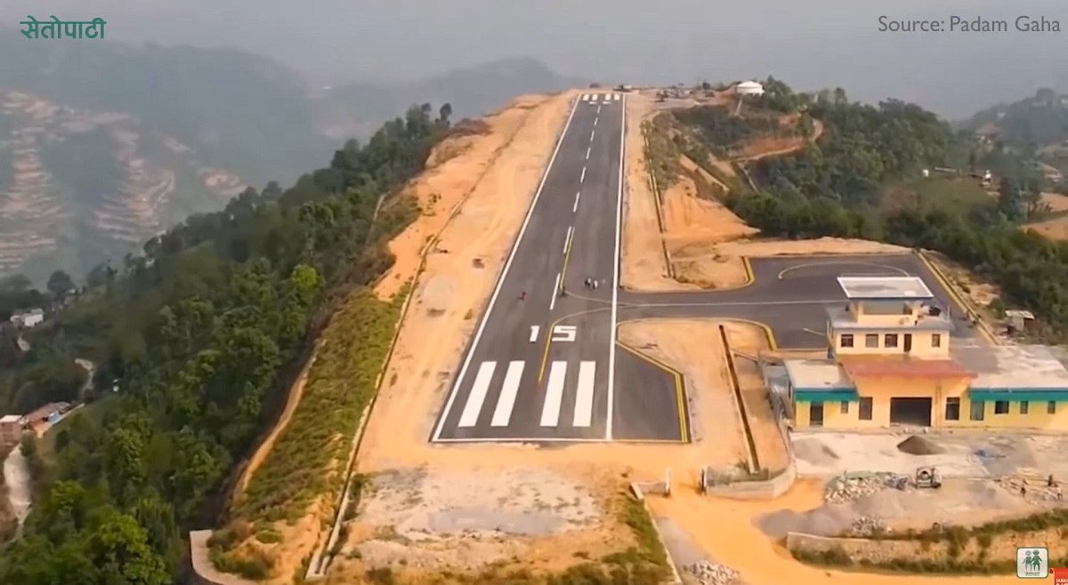 रेसुङ्गा विमानस्थलमा फागुनभरि उडान नहुने :: रासस :: Setopati